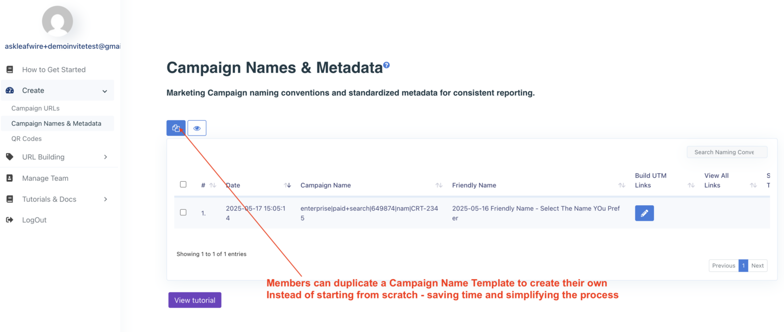 Campaign Trackly